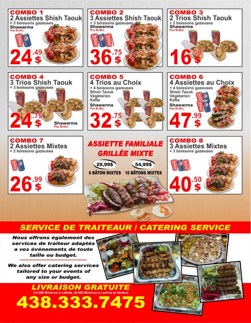 Restaurant Libanais, Lasalle, La Shish Airlie , Lachine, Verdun ...